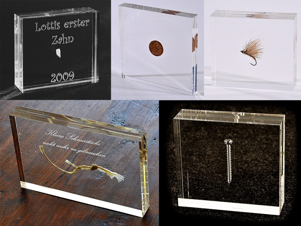 Epocrylic Embedments of items - Plastination shop
